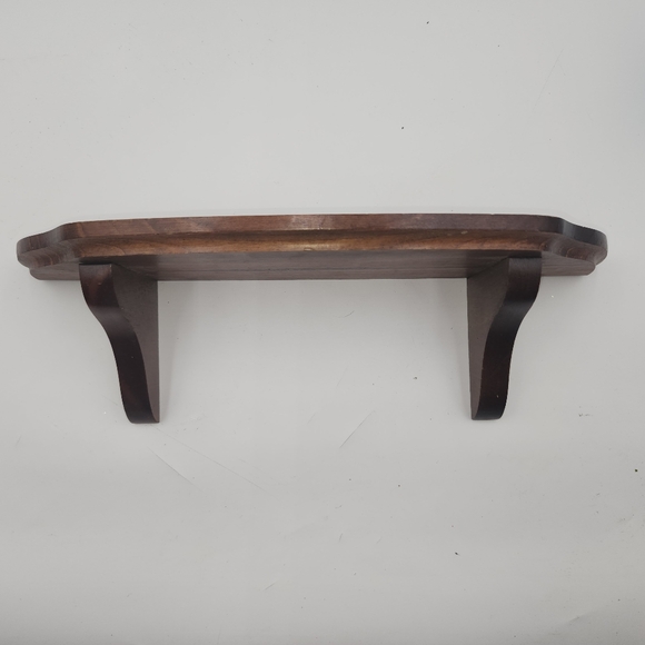 Wall Decor | Vintage 16 X 5 Wall Oak Wood Half Round Moon Shelf Plate ...